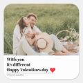 Trendy Romantic Quote | Valentines Best Gift Square Sticker | Zazzle