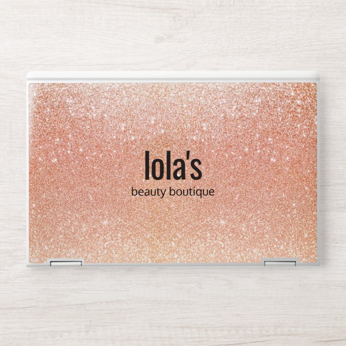 Trendy Rose Gold Glitter HP Laptop Skin | Zazzle.com