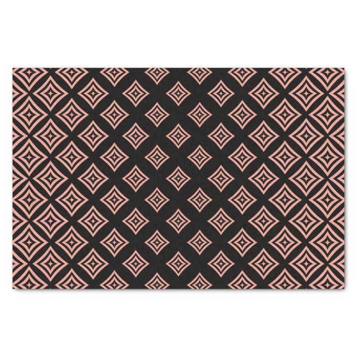 Trendy Rose Gold Glitter Rhomboid Pattern Tissue Paper | Zazzle.com