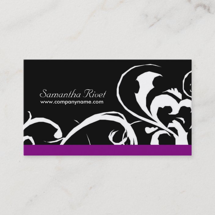 Trendy Salon Business Card | Zazzle.com