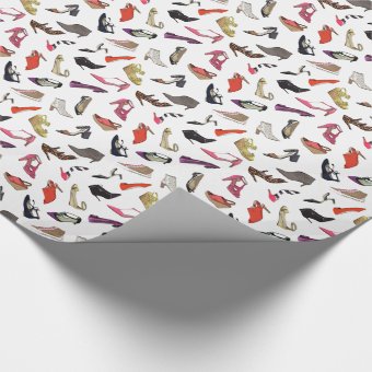 Trendy shoes wrapping paper | Zazzle