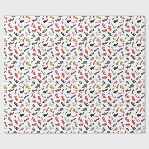Trendy shoes wrapping paper | Zazzle