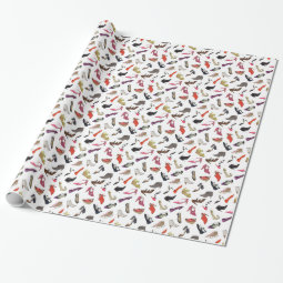Trendy shoes wrapping paper | Zazzle