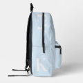Trendy Sky Blue Monogram Stylish Back to School Printed Backpack | Zazzle