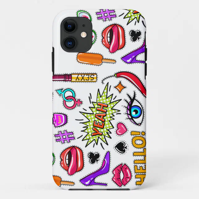 "Trendy stickers Case-Mate iPhone Case | Zazzle