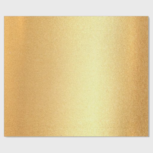 Trendy Stylish Shiny Faux Gold Look Modern Glossy Wrapping Paper | Zazzle
