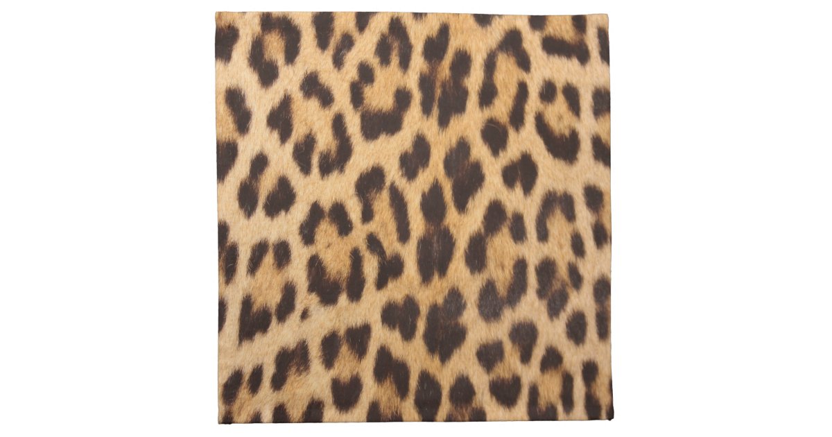 trendy stylish wild safari leopard print cloth napkin | Zazzle