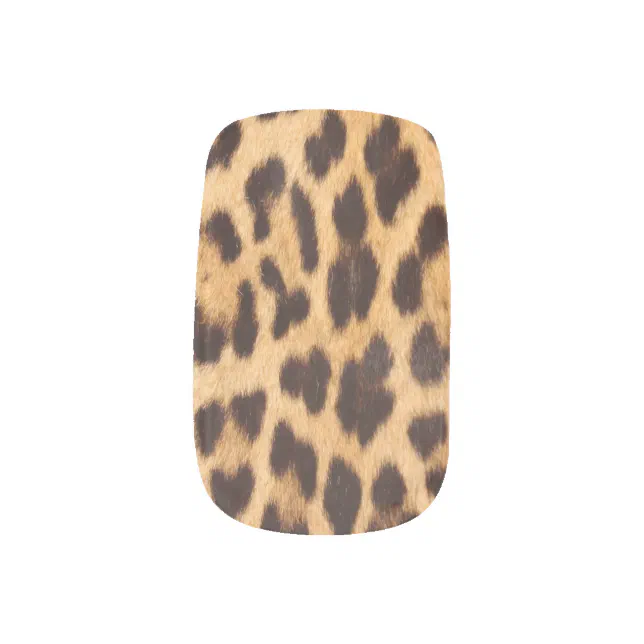 trendy stylish wild safari leopard print minx nail art | Zazzle