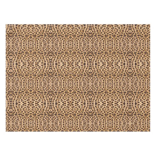 trendy stylish wild safari leopard print tablecloth | Zazzle