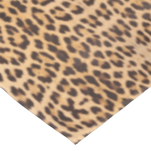 trendy stylish wild safari leopard print tablecloth | Zazzle