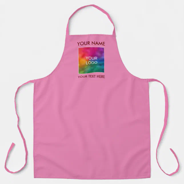 Trendy Template Custom Logo Business Company Apron | Zazzle