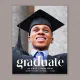 Trendy Text Photo Graduation Party Invitation | Zazzle