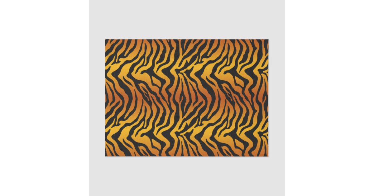 Trendy tiger stripe animal design tissue paper | Zazzle