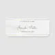 Trendy White Marble Gold Elegant Hand Name Script Name Tag | Zazzle