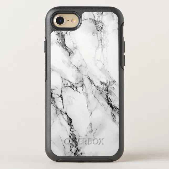 Trendy White Marble Stone Otterbox iPhone Case | Zazzle