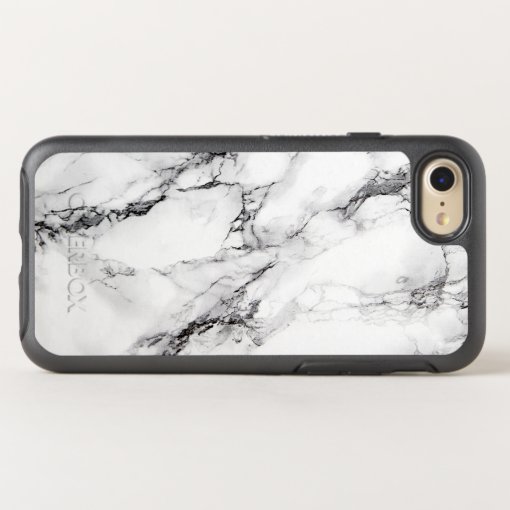 Trendy White Marble Stone Otterbox iPhone Case | Zazzle
