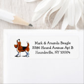 Tri-color Beagle Bay Simple Label | Zazzle