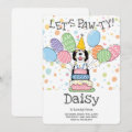 Tri Color Sheepadoodle Dog Birthday Party Invitation | Zazzle