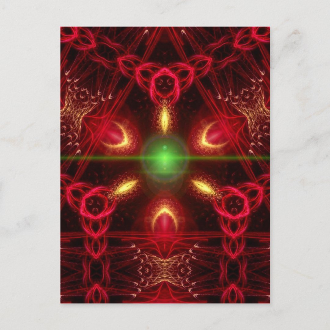 Tri-Fractal Postcard | Zazzle
