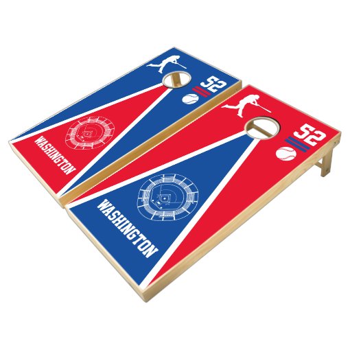 Triangle Baseball Design Cornhole Set | Zazzle
