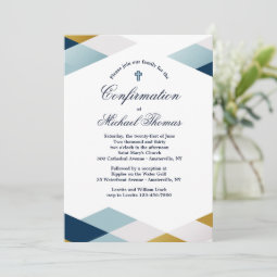 Triangle Borders Invitation | Zazzle