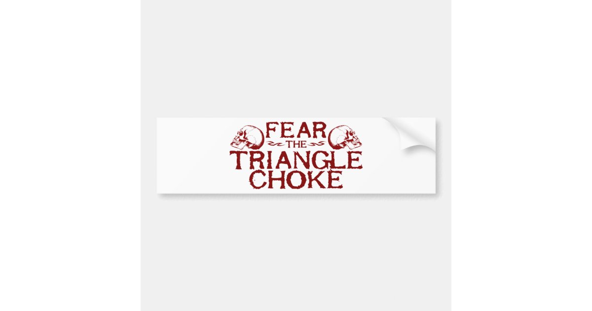 Triangle Choke Bumper Sticker | Zazzle