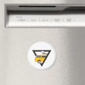 triangle classic yellow bus magnet | Zazzle