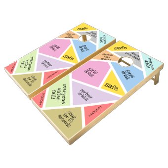 Triangle Funny Summer Drinking Gaming Cornhole Set | Zazzle