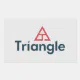 Triangle Stacked Logo Rectangular Sticker | Zazzle
