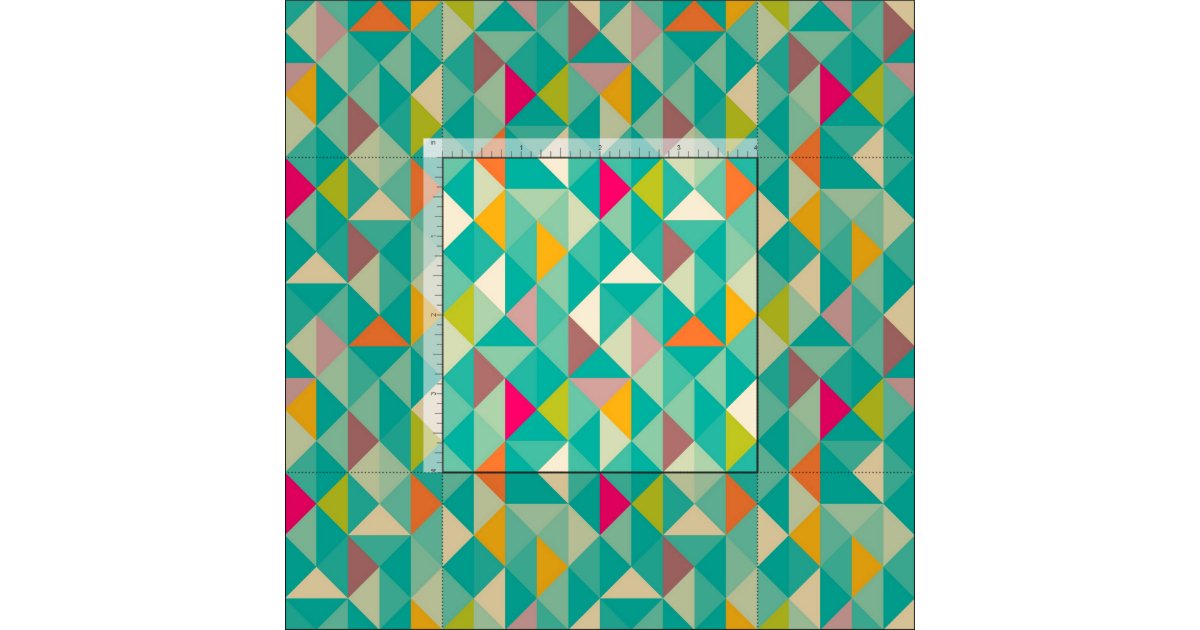 Triangles pattern fabric | Zazzle