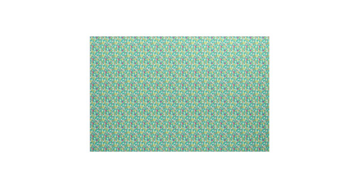 Triangles pattern fabric | Zazzle