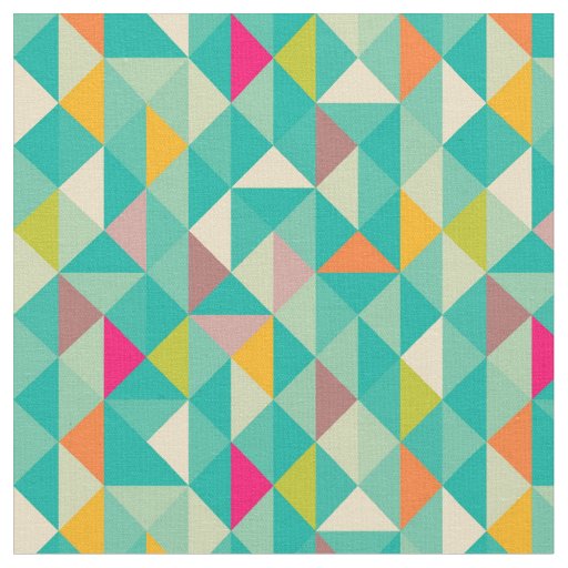 Triangles pattern fabric | Zazzle