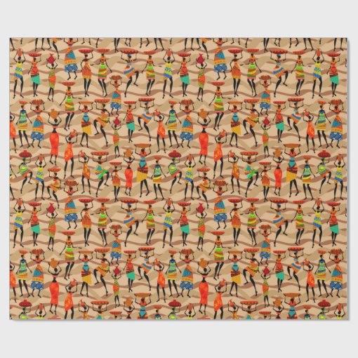 Tribal African Pattern Ethnic Wrapping Paper | Zazzle
