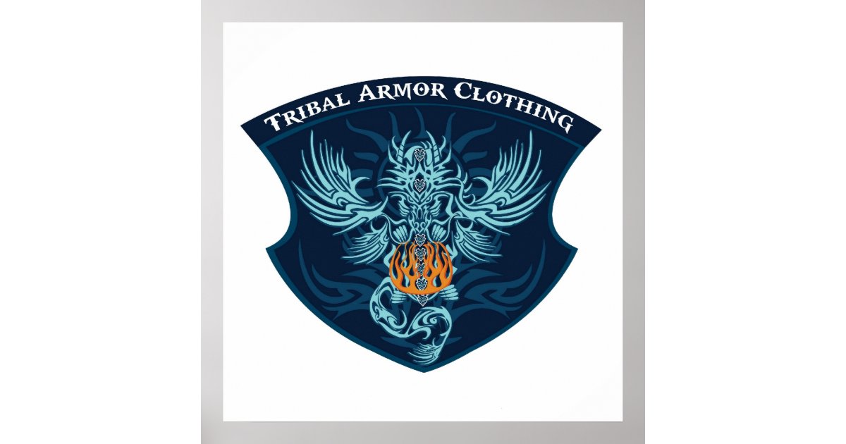 Tribal Armor Clothing Poster | Zazzle