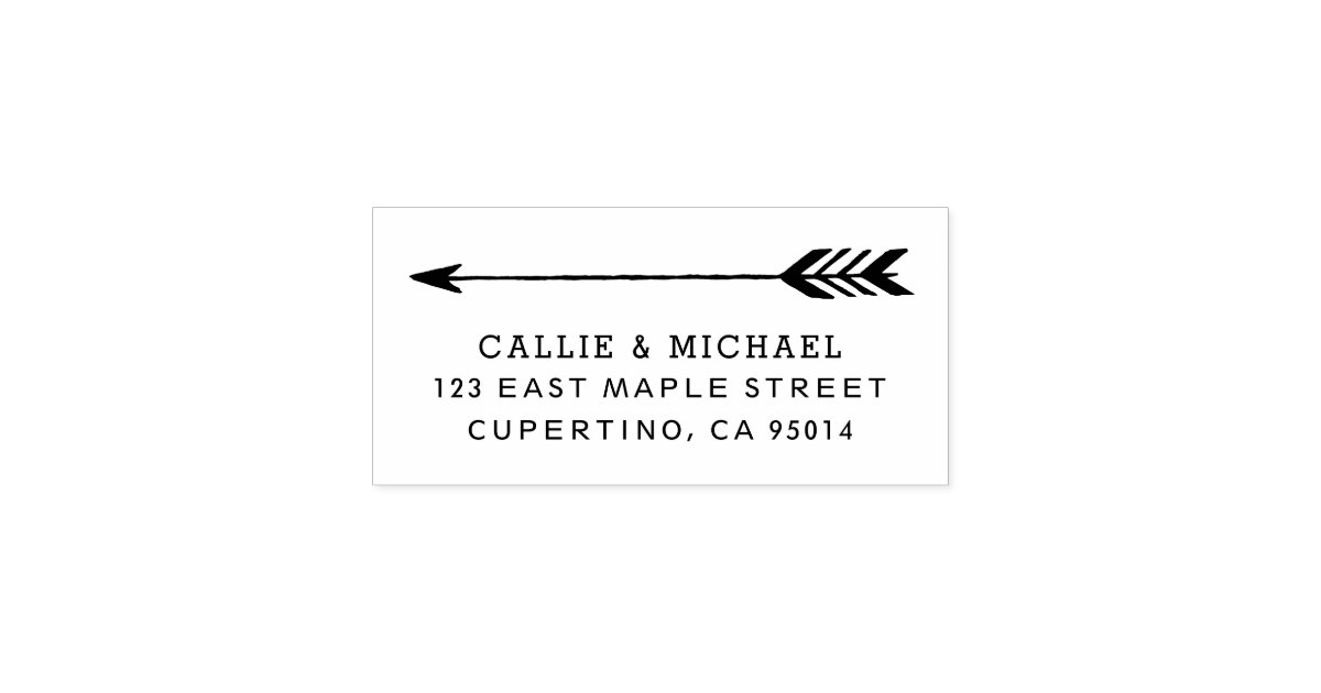 Tribal Arrow Return Address Stamp | Zazzle