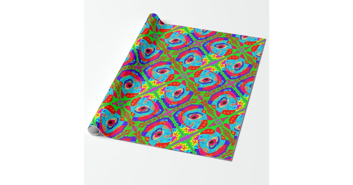 Tribal art inspired design Aboriginal Wrapping Paper | Zazzle
