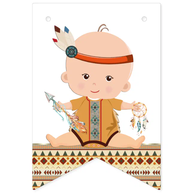 Tribal Baby Shower Banner | Zazzle
