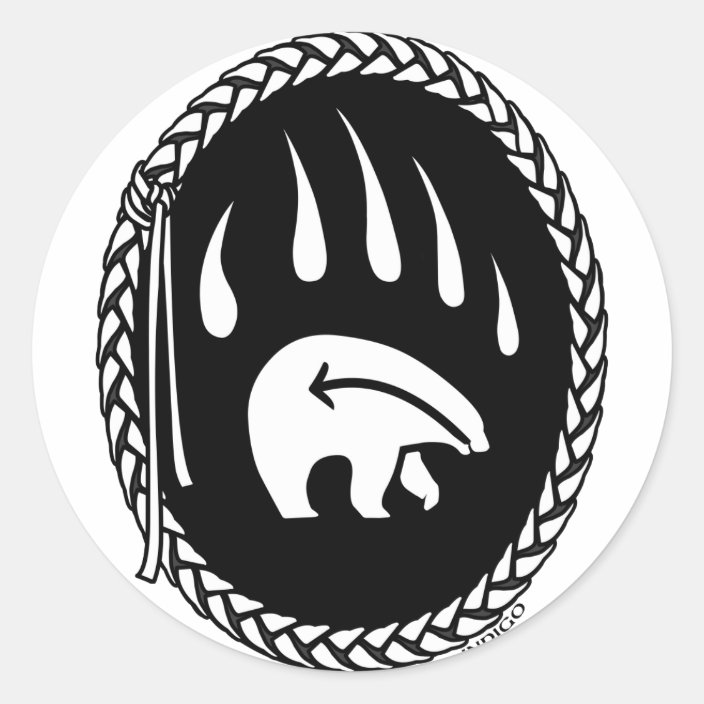 Tribal Bear Art Stickers First Nations Bear Gifts | Zazzle.com