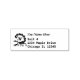 Tribal Black Scorpion Monogram Return Rubber Stamp | Zazzle