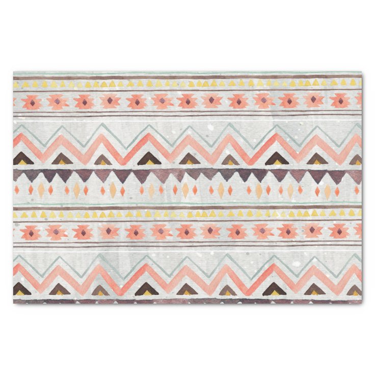 Tribal, Ethnic, Boho, Western, Native tissue paper | Zazzle
