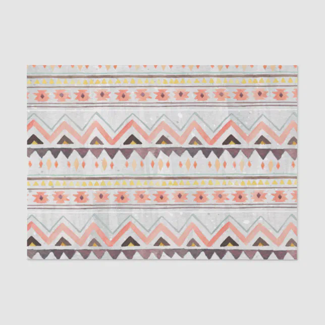 Tribal, Ethnic, Boho, Western, Native tissue paper | Zazzle