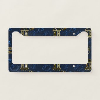 Tribal Festive Folk Pattern License Plate Frame | Zazzle
