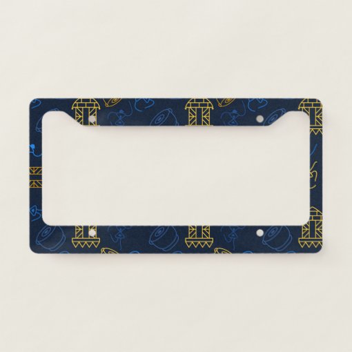 Tribal Festive Folk Pattern License Plate Frame | Zazzle