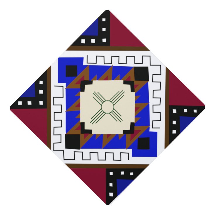Tribal Graduation Cap Happiness Native American | Zazzle