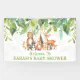 Tribal Greenery Woodland Animals Welcome Backdrop Banner | Zazzle