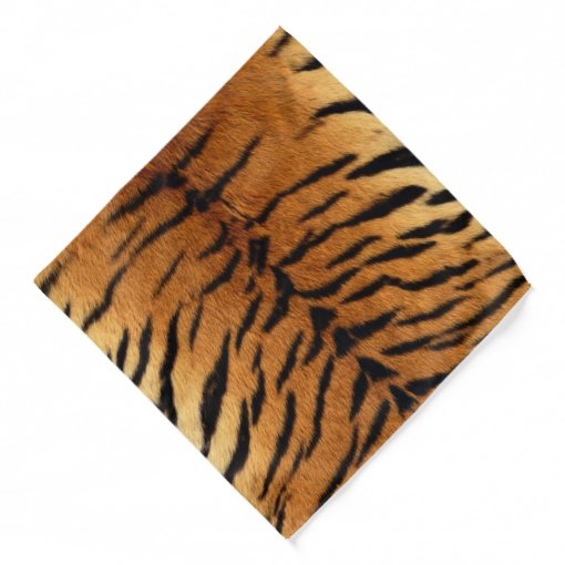Tribal jungle animal fur Tiger Print Bandana | Zazzle