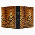 Tribal jungle animal fur Tiger Print Binder | Zazzle