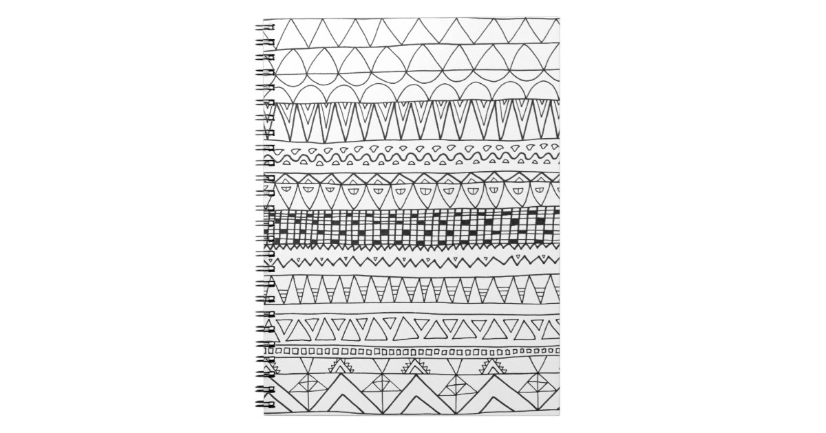 Tribal Lines - Notebook | Zazzle