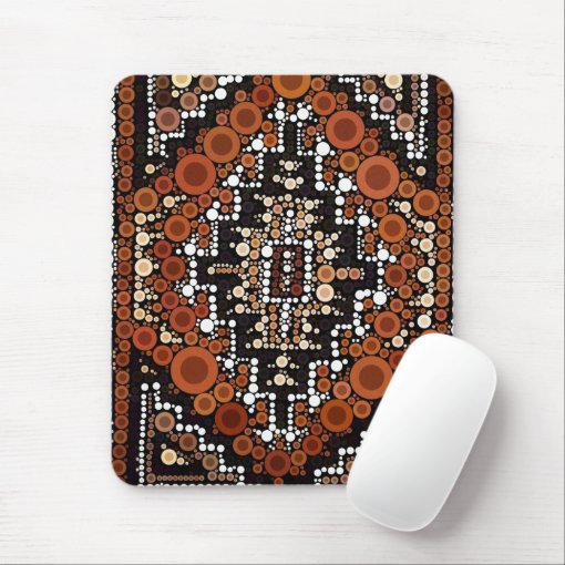 Tribal Native American Earth Tones Mosaic Mouse Pad | Zazzle