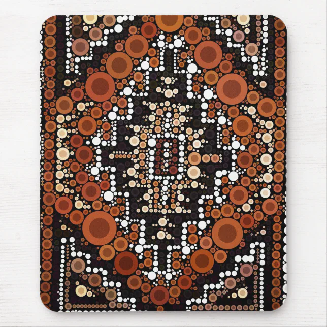 Tribal Native American Earth Tones Mosaic Mouse Pad | Zazzle